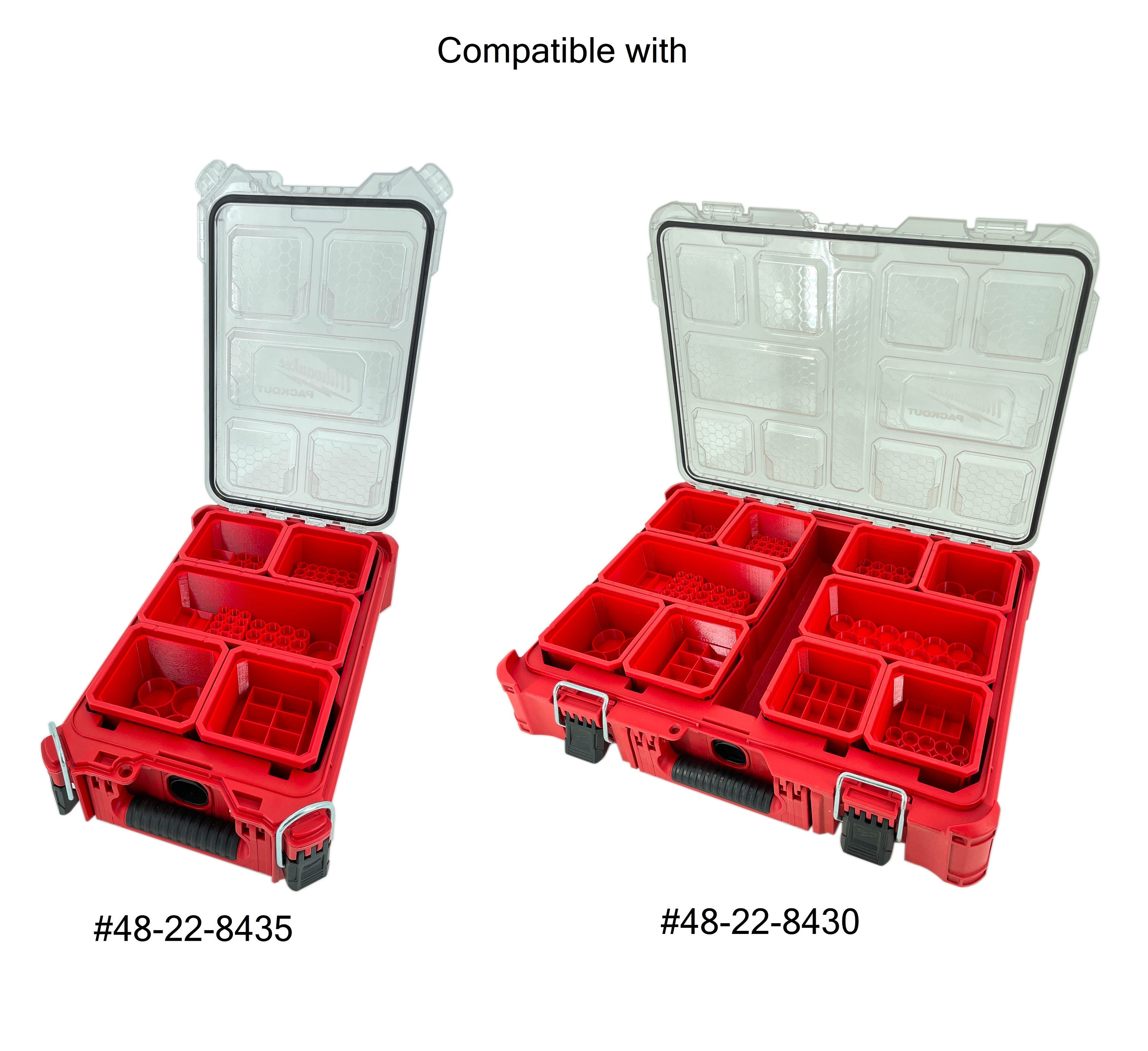 Milwaukee Packout Compact Organizer Compatible AA AAA C D 9V Long ...