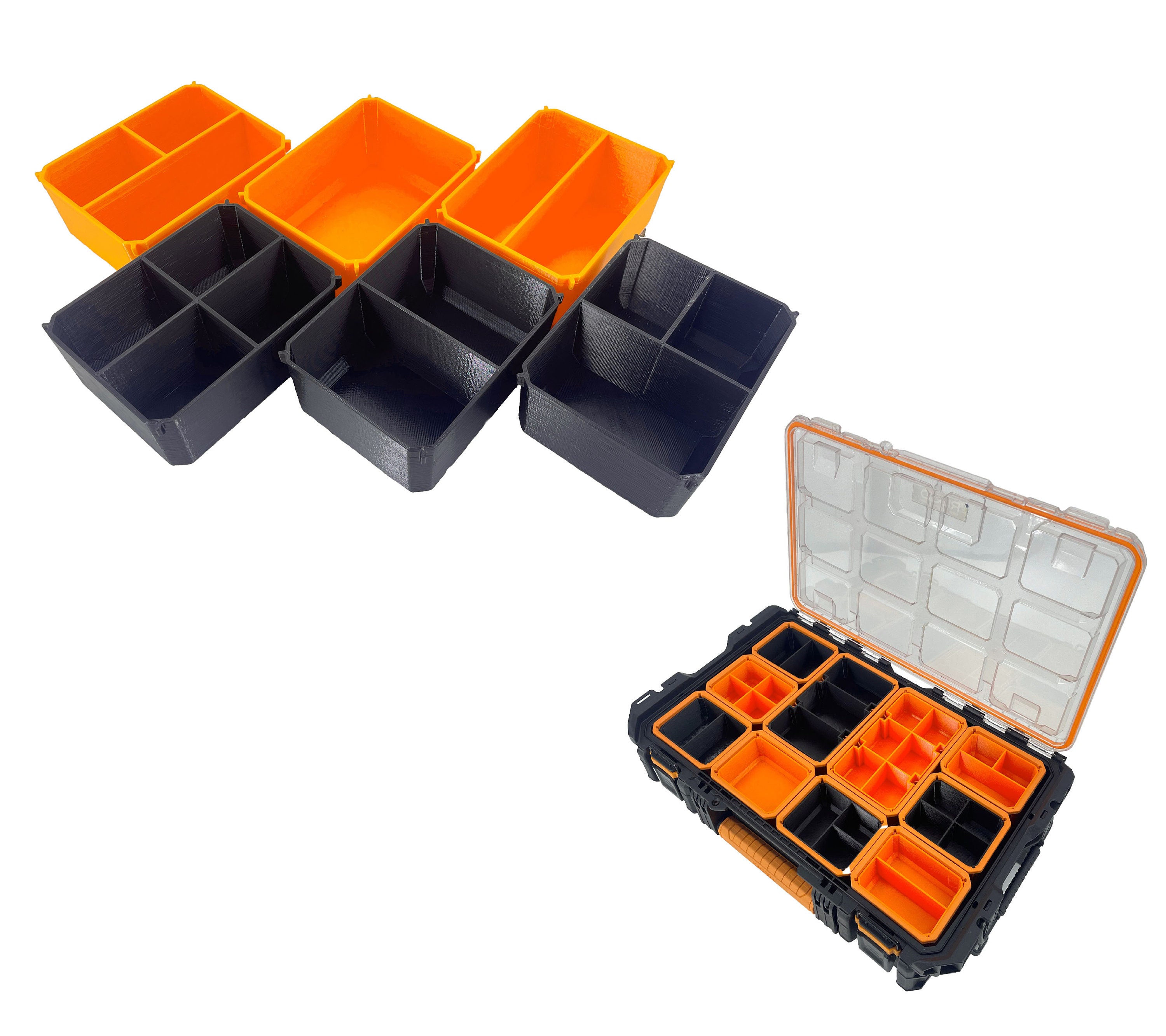 Ridgid Pro Organizer Compatible Small Nesting Bins - Orange - Etsy