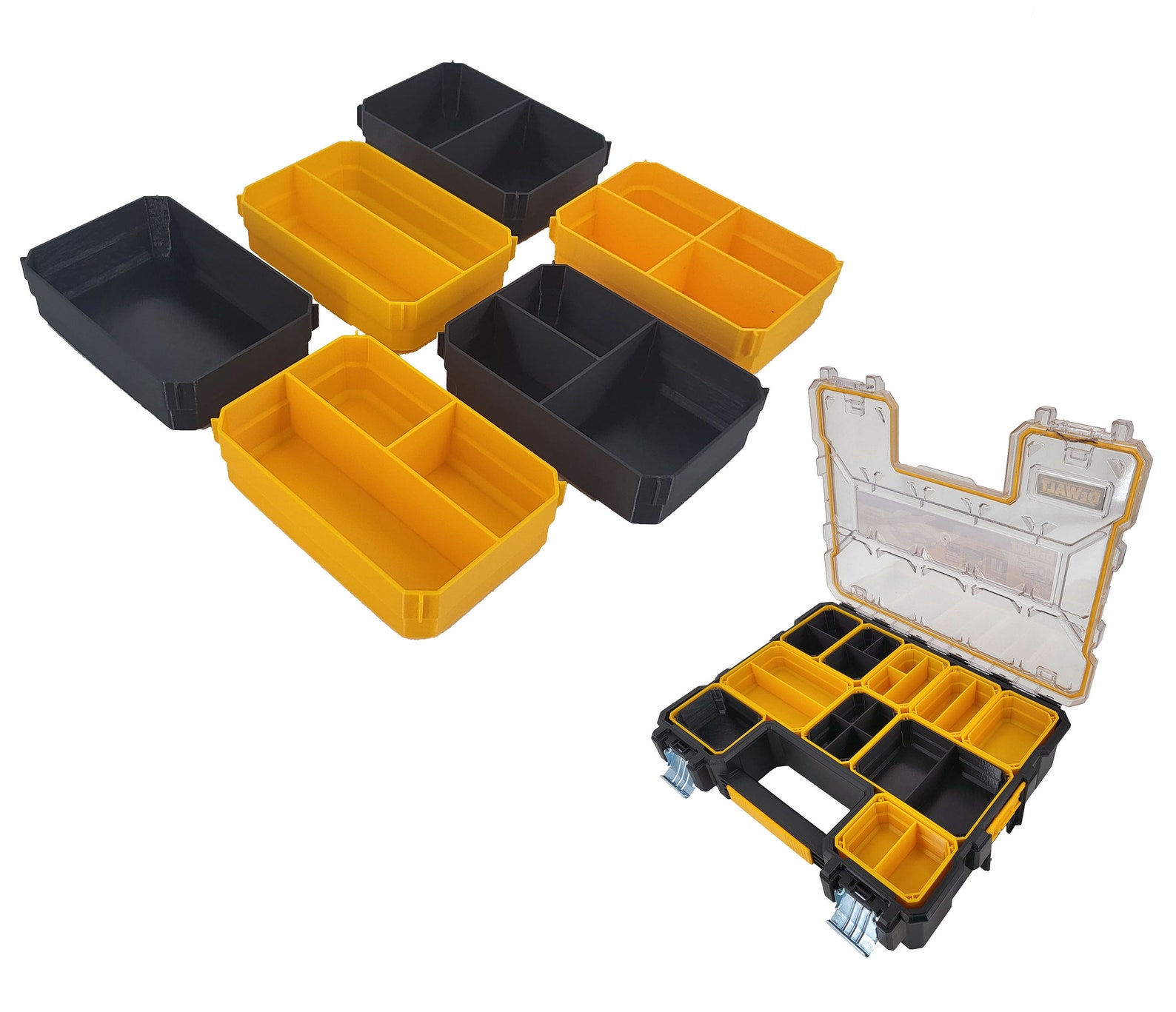 Dewalt Deep Pro Organizer Compatible Large Nesting Bin Yellow - Etsy