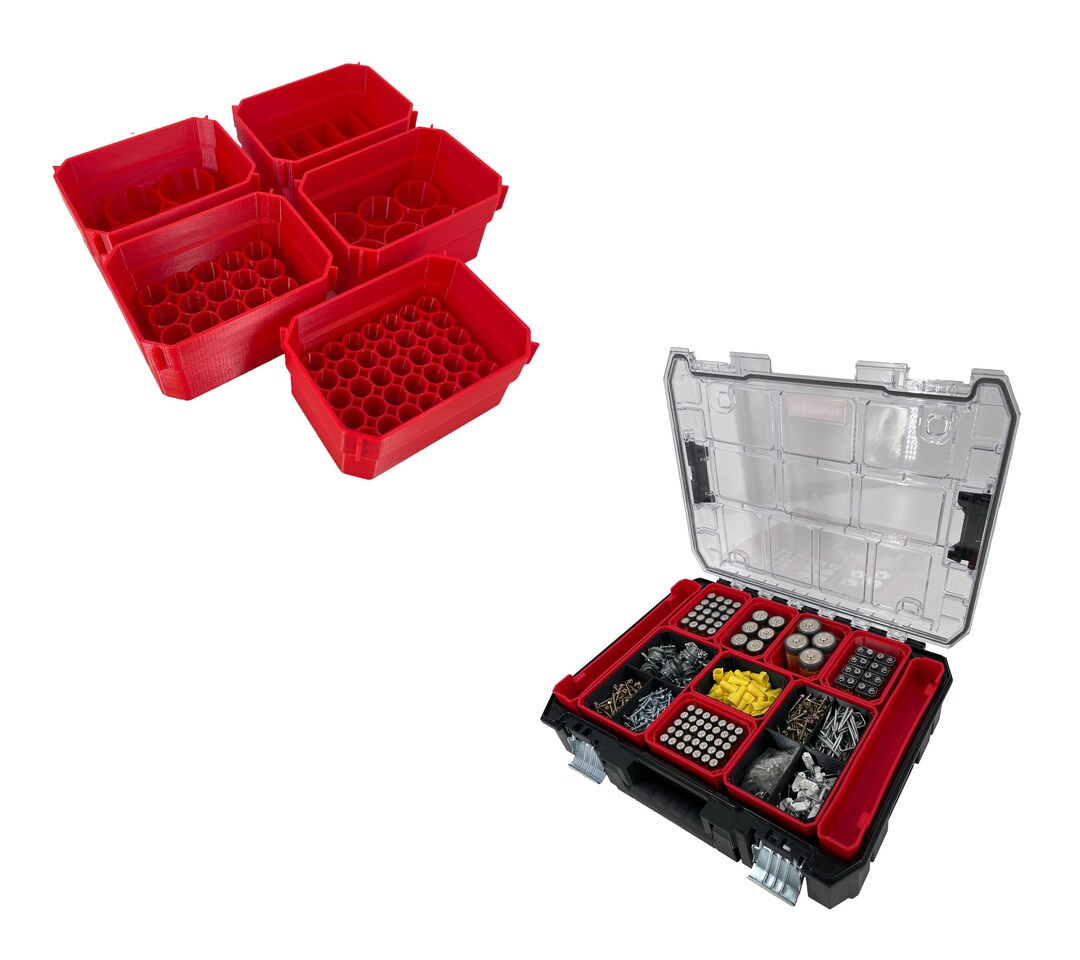 Craftsman VERSASTACK Organizer Compatible AA AAA C D 9V Battery Insert ...