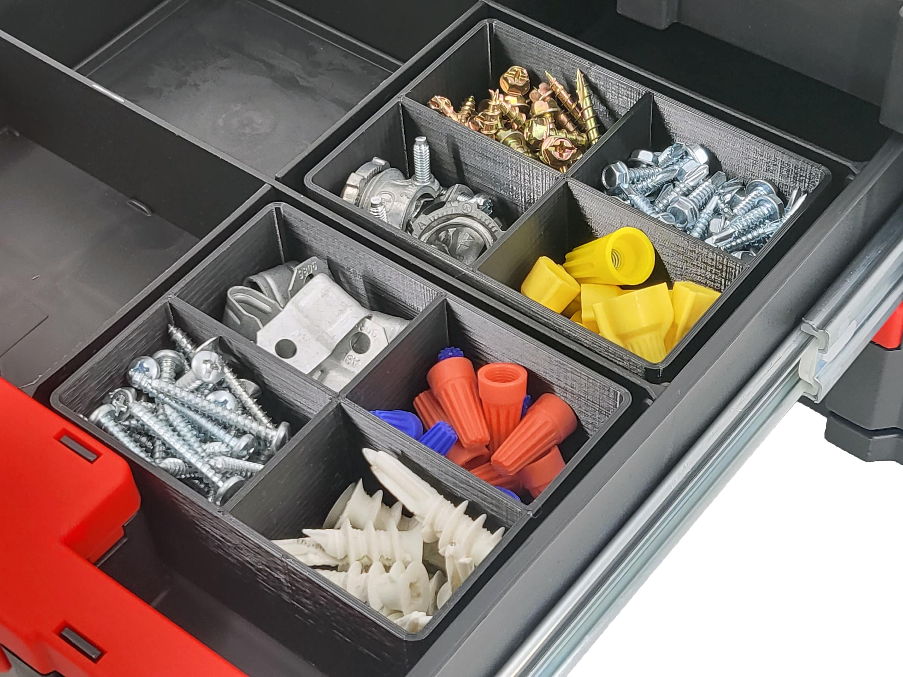 Craftsman Versastack 2-drawer Tool Box Compatible Small Cup Bins- Black ...