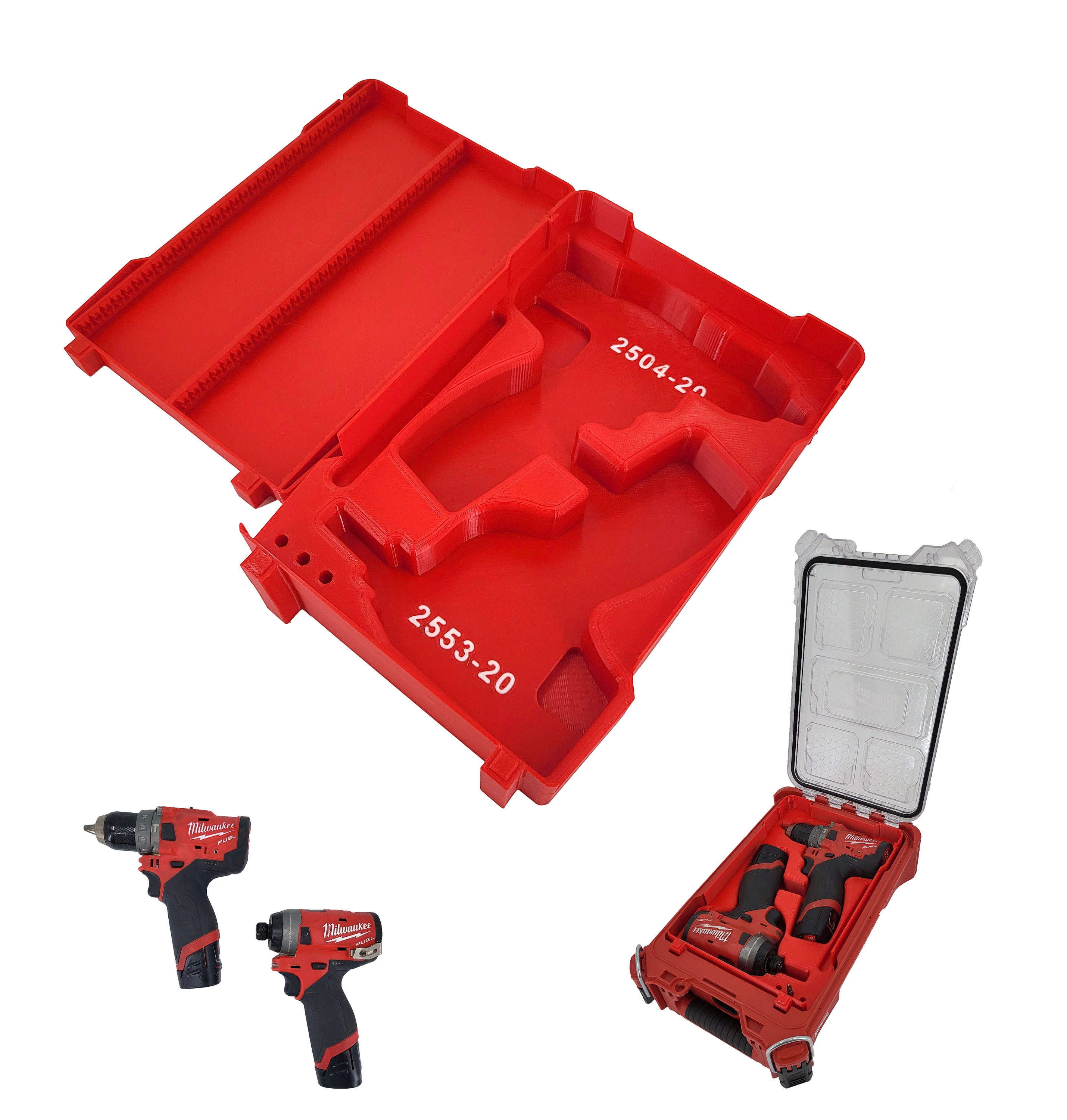 Milwaukee Compact Packout Organizer M12 Gen 2 Drill Driver Tray Insert ...