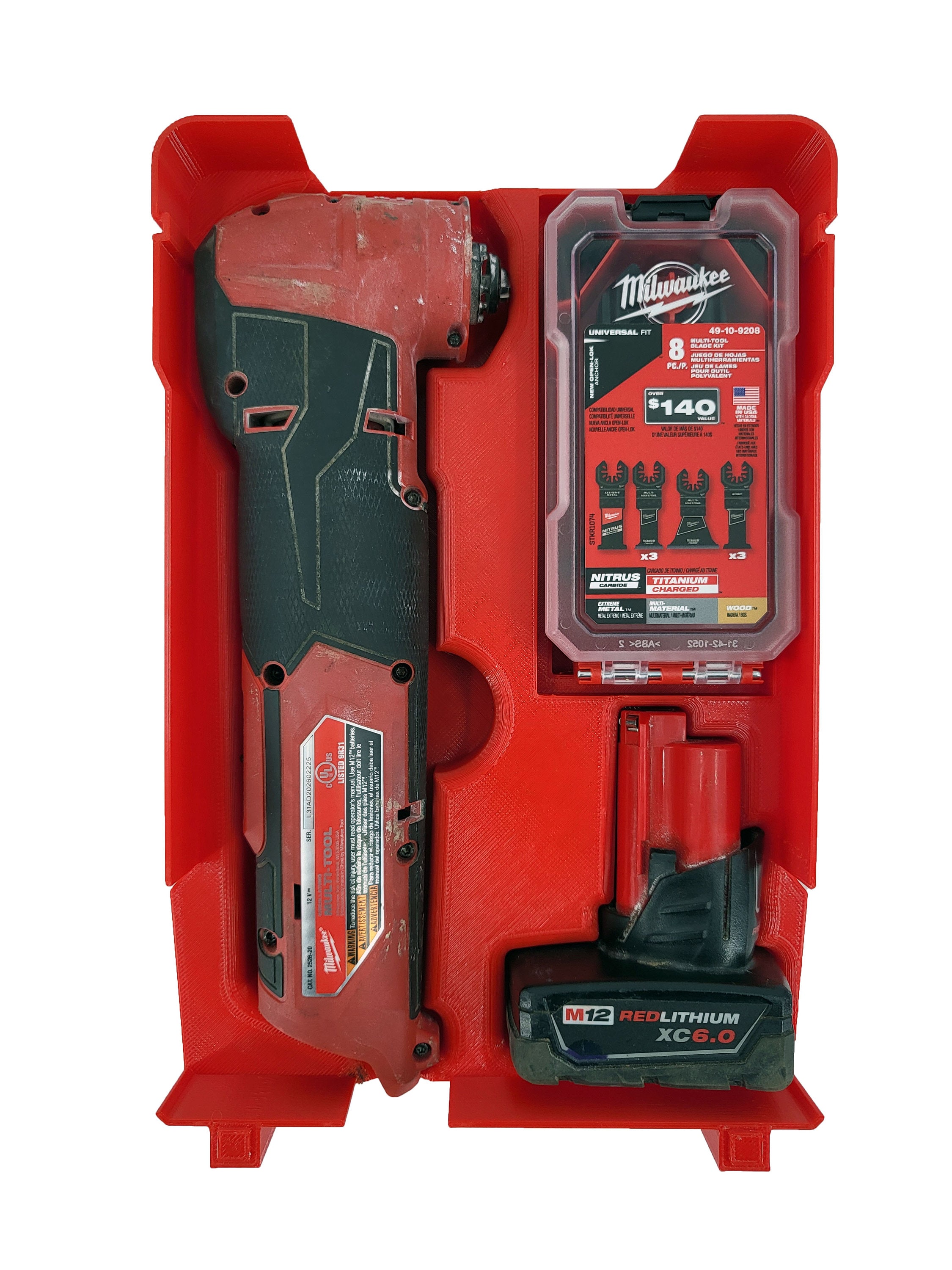 Milwaukee Packout Compact Compatible M12 Oscillating Multi Tool Tray ...