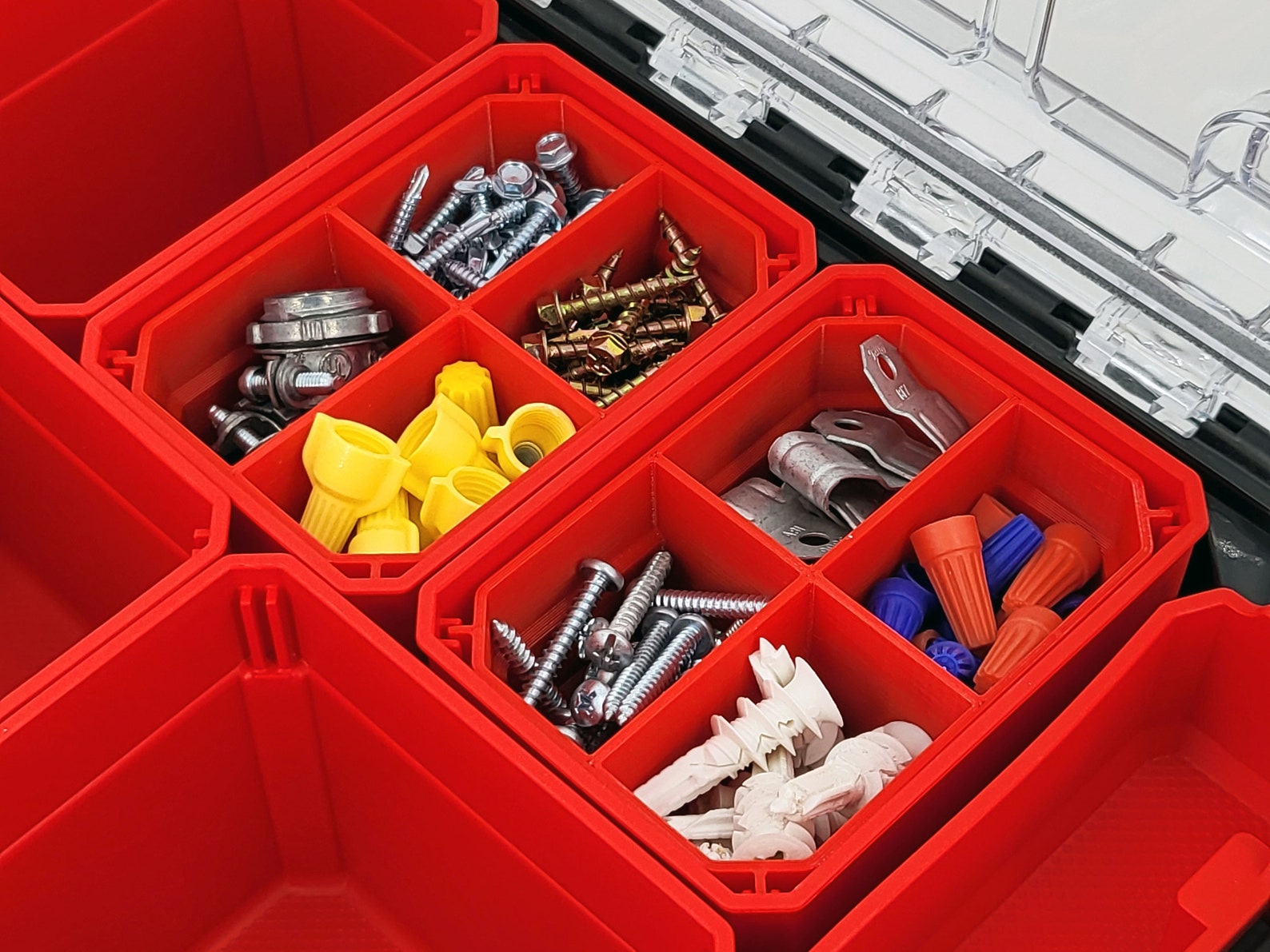 Craftsman VERSASTACK Organizer Compatible Small Nesting Bins - Red - Etsy