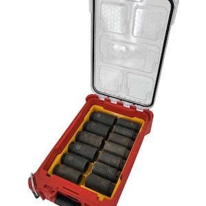 Milwaukee Packout Compact Organizer Compatible Dewalt 1/2" Metric Deep ...