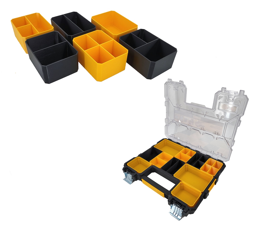 Dewalt Shallow Pro Organizer Compatible Small Nesting Bins - Yellow - Etsy