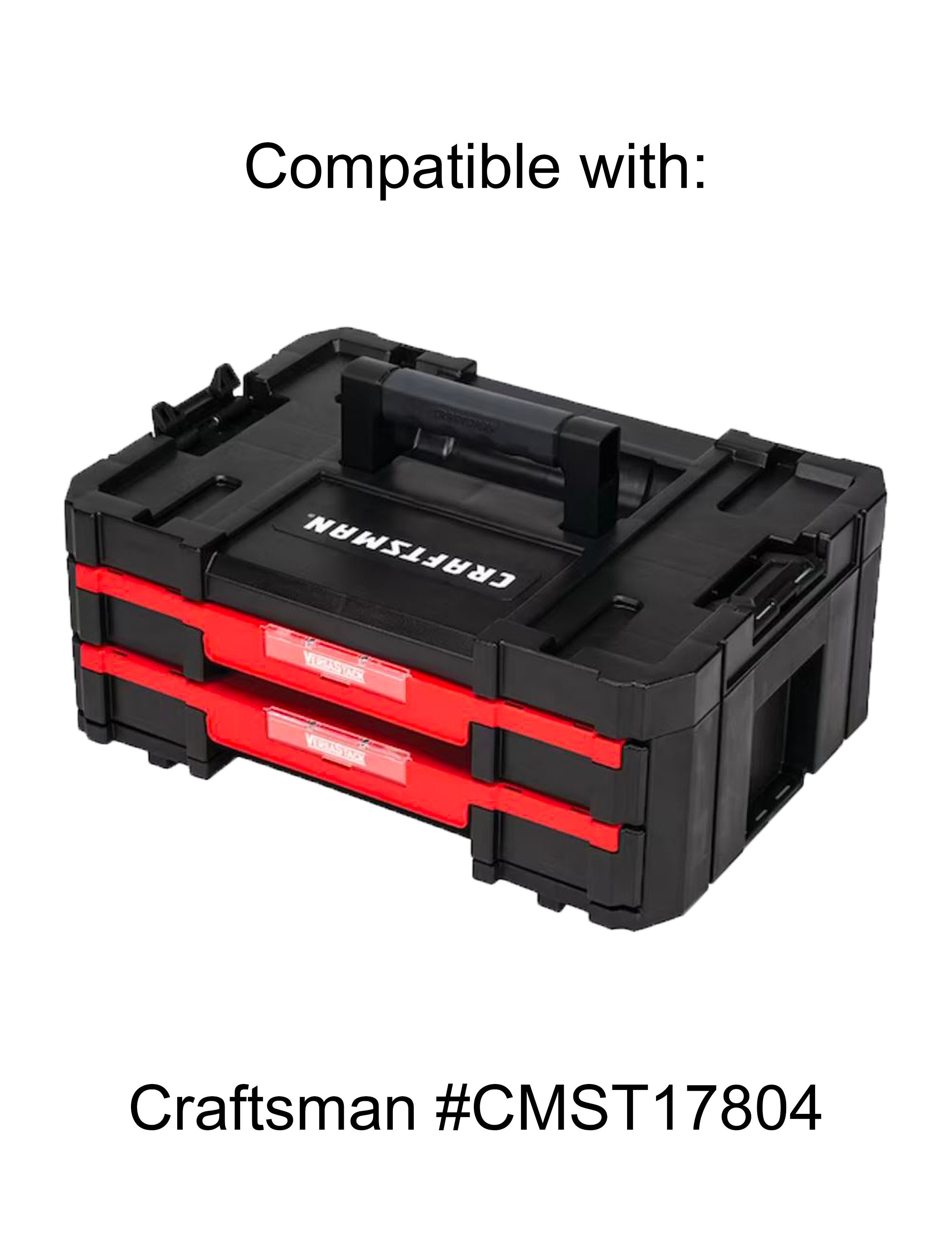 Craftsman Versastack 2-drawer Tool Box Compatible Small Cup Bins- Black ...