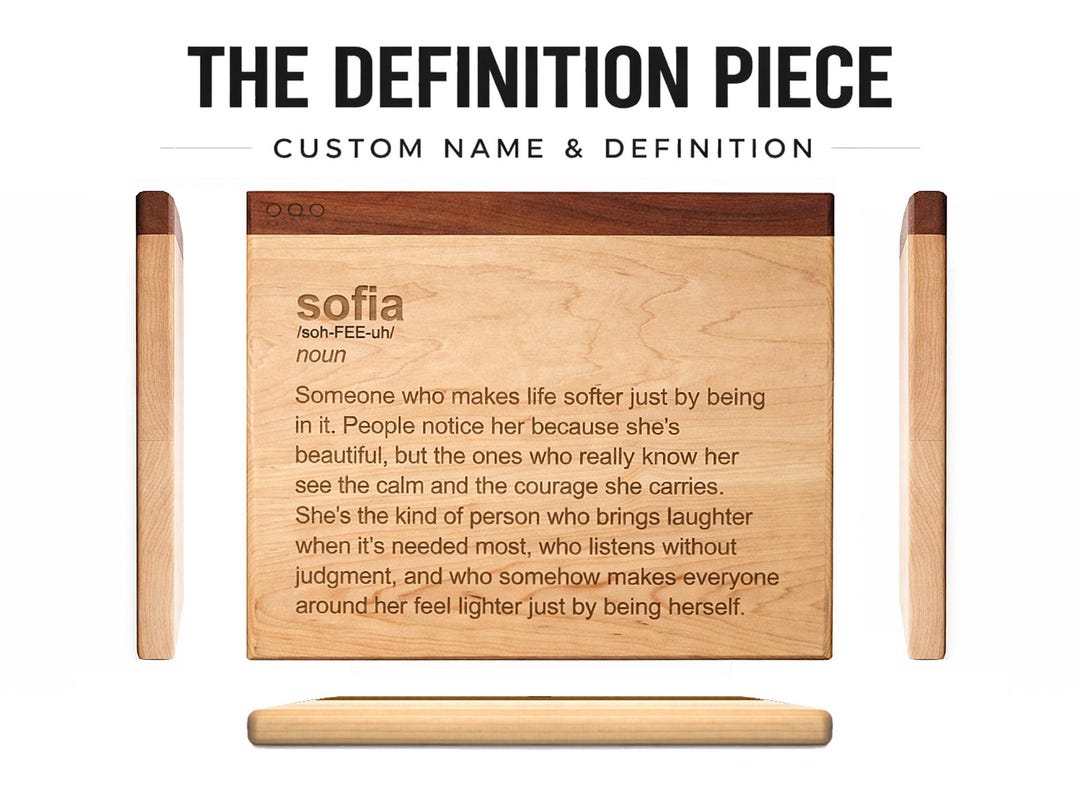Custom Wood Definition Art: Personalized Dictionary Gift - Etsy