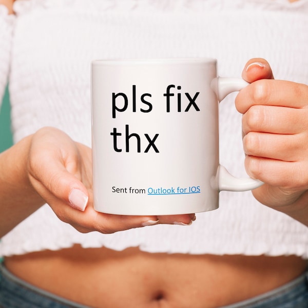 Pls Fix Mug - Etsy