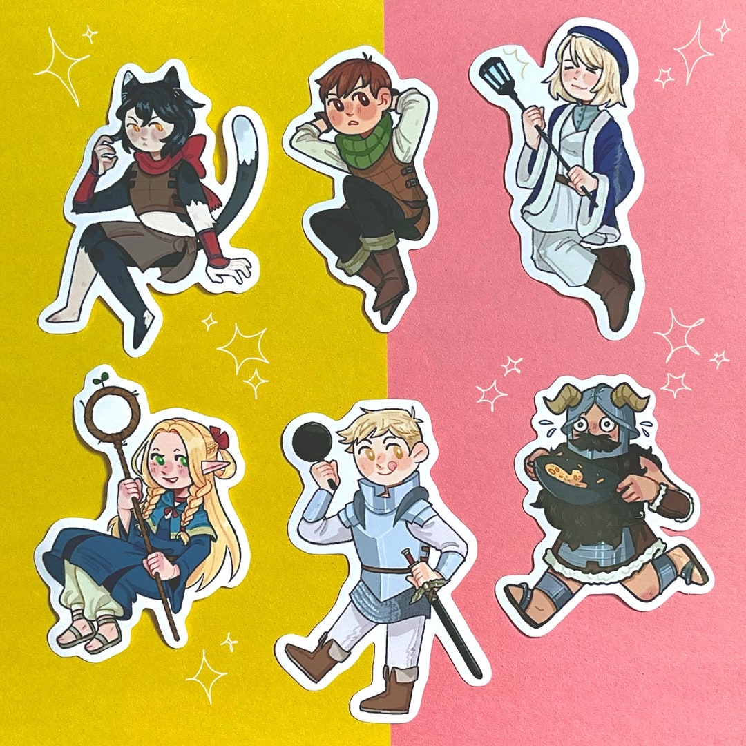 Dungeon Meshi Stickers / Delicious in Dungeon Stickers / Laminated ...