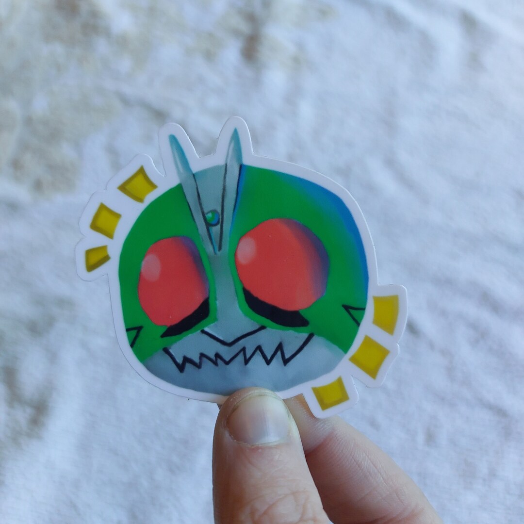 Classic Kamen Rider Sticker 2 Pcs - Etsy