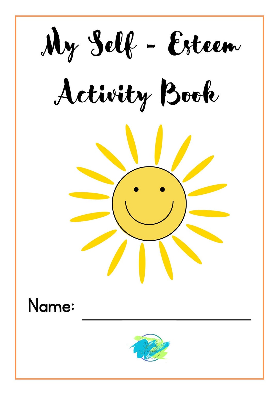My Self - Esteem Activity Book - Etsy