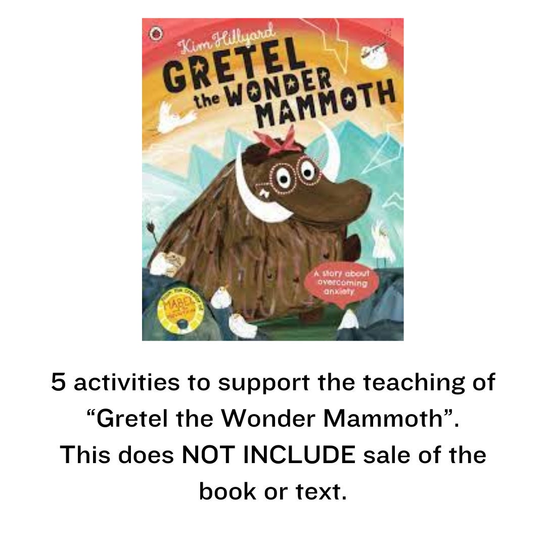 Gretel the Wonder Mammoth Worksheets - Etsy