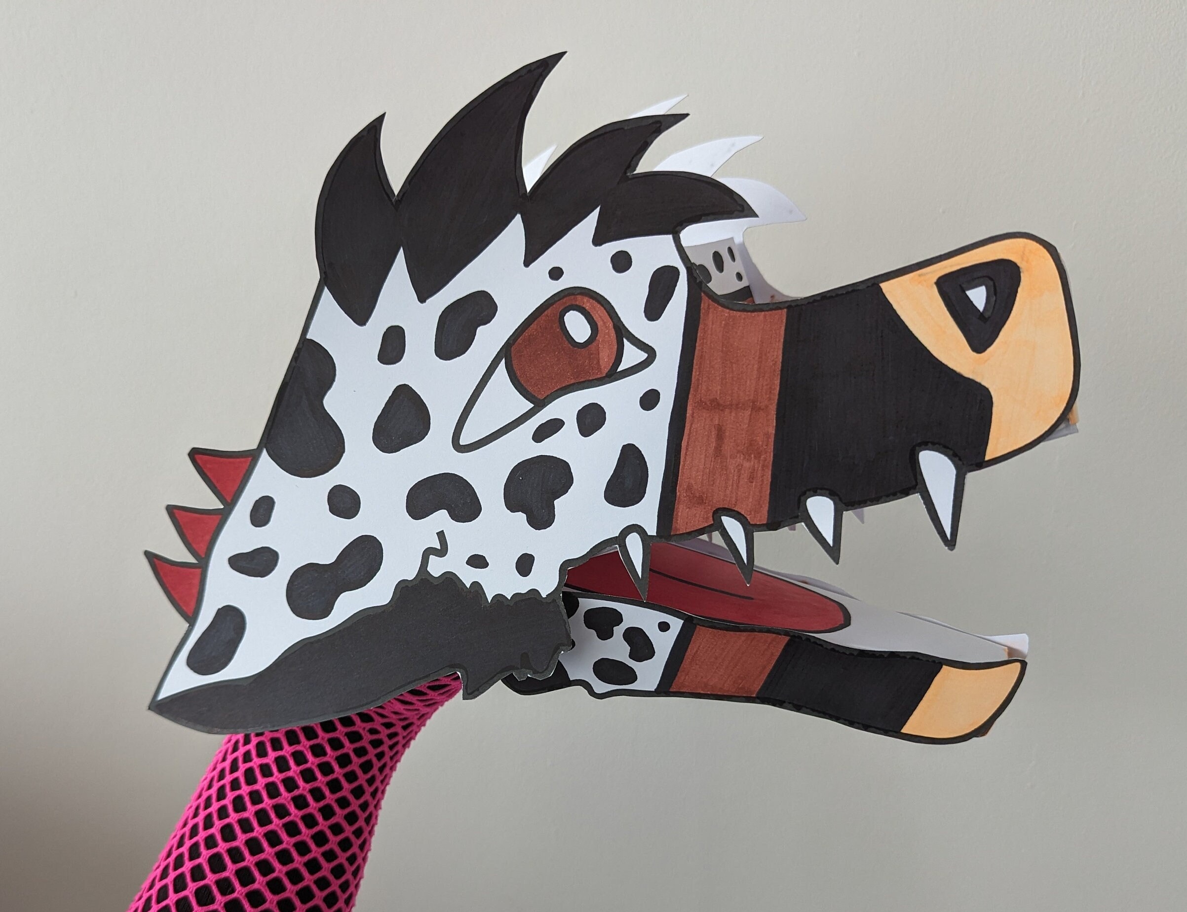 Paper Dragon Puppet Builder Kit. Wolf Dragon, Tiktok Dragon. Tiktok ...