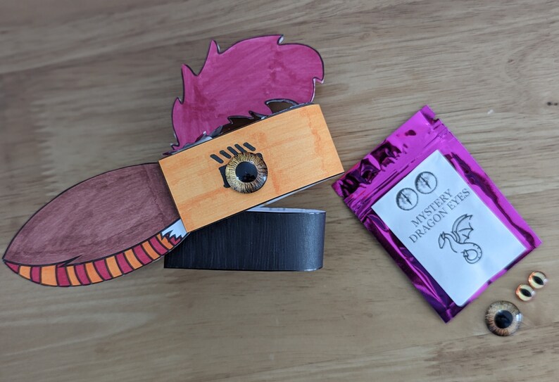 Paper Dragon Puppet Builder Kit. Wolf Dragon, Tiktok Dragon. Tiktok ...