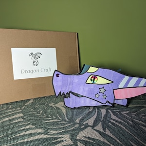 Paper Dragon Puppet Builder Kit. Tiktokdragon as Seen on Tiktok Paper ...
