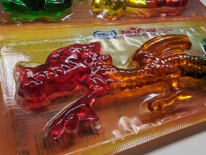 Dragon Jelly Candy. Paper Dragon Puppet Add on Gift - Etsy