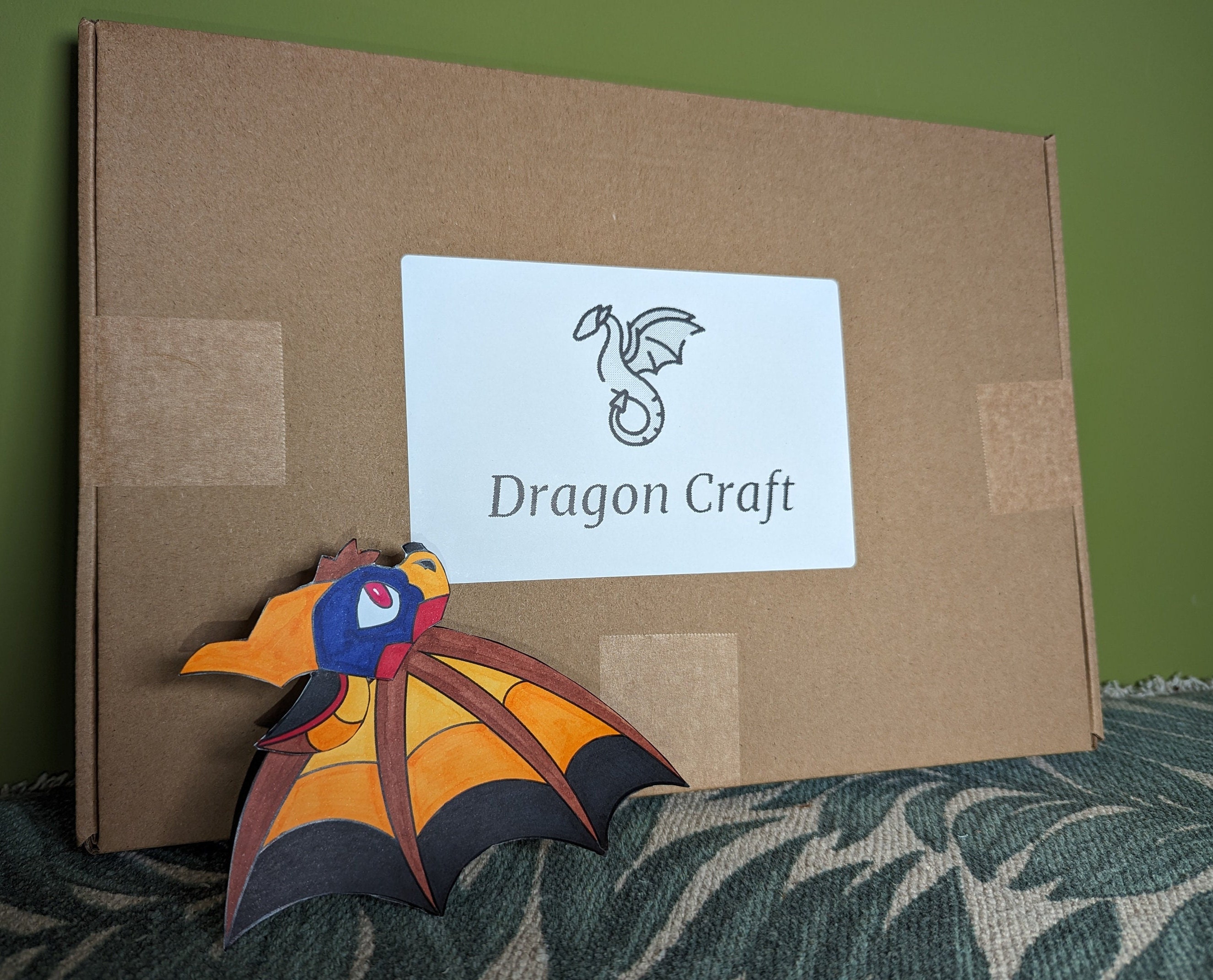 Paper Dragon Puppet Builder Kit. Wolf Dragon, Tiktok Dragon. Tiktok ...