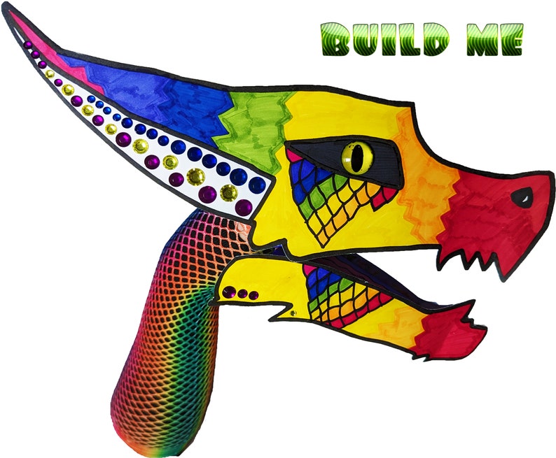 Paper Dragon Puppet Gift Box, Tiktok Dragon, Dragonpuppet, Paper Craft ...