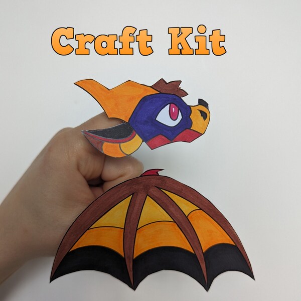 Paper Dragon Puppet Tiktok Etsy