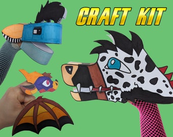 Wolf Paper Dragon Puppet - Etsy