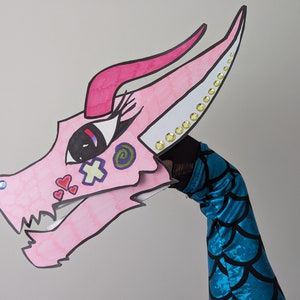 Paper Dragon Puppet Builder Kit. Tiktokdragon as Seen on - Etsy Australia