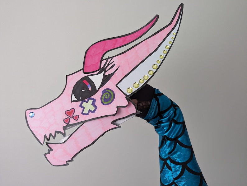 Paper Dragon Puppet Builder Kit. Tiktokdragon as Seen on - Etsy Australia