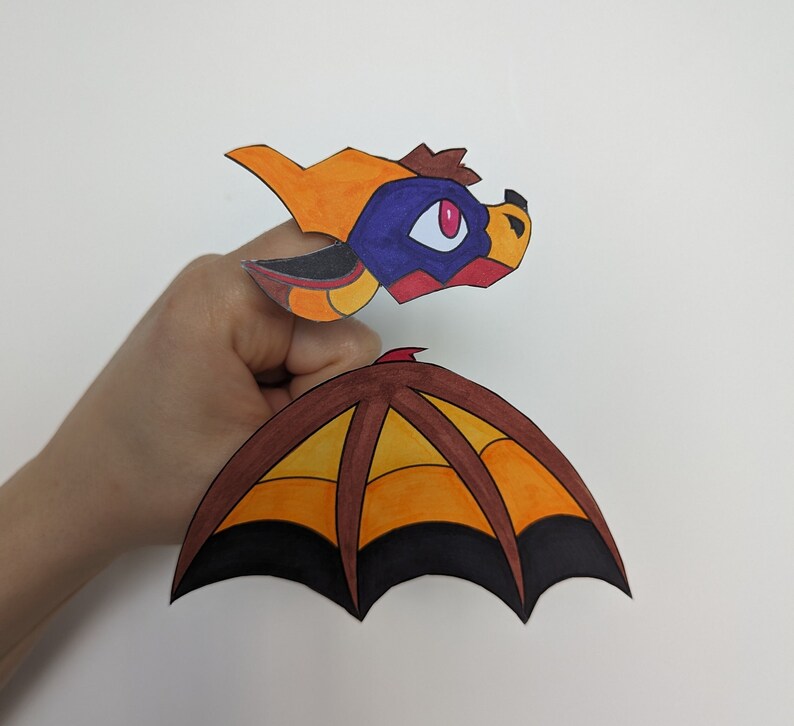 Paper Dragon Puppet Builder Kit. Wolf Dragon, Tiktok Dragon. Tiktok ...