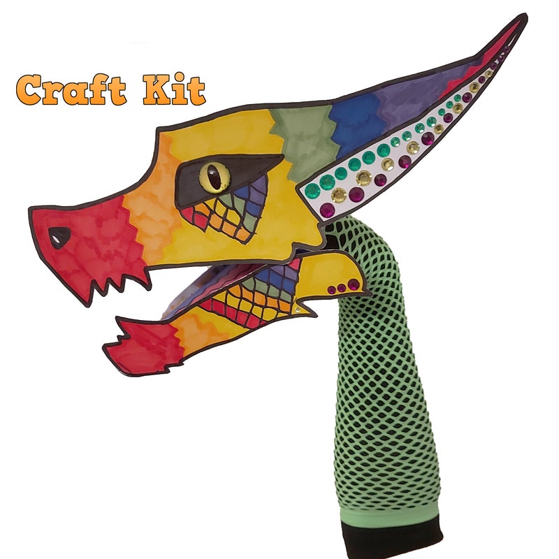 Dragon Puppet Paper - Etsy