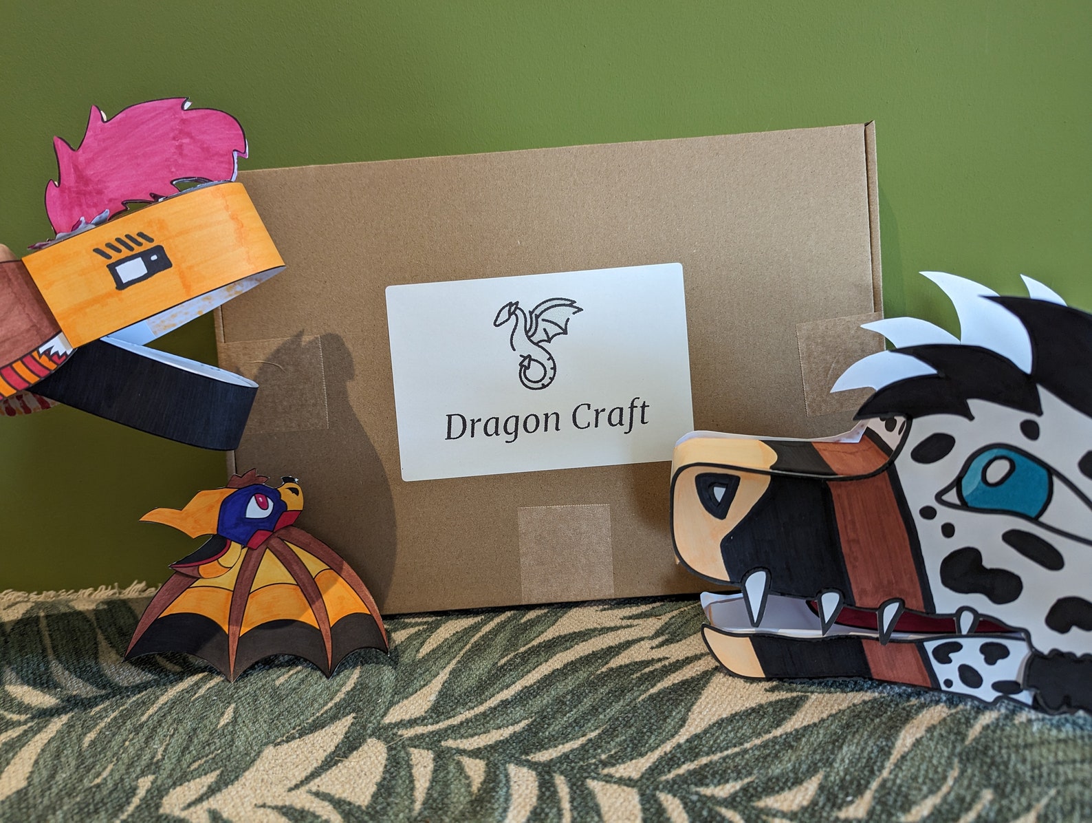 Paper Dragon Puppet Builder Kit. Wolf Dragon, Tiktok Dragon. Tiktok ...