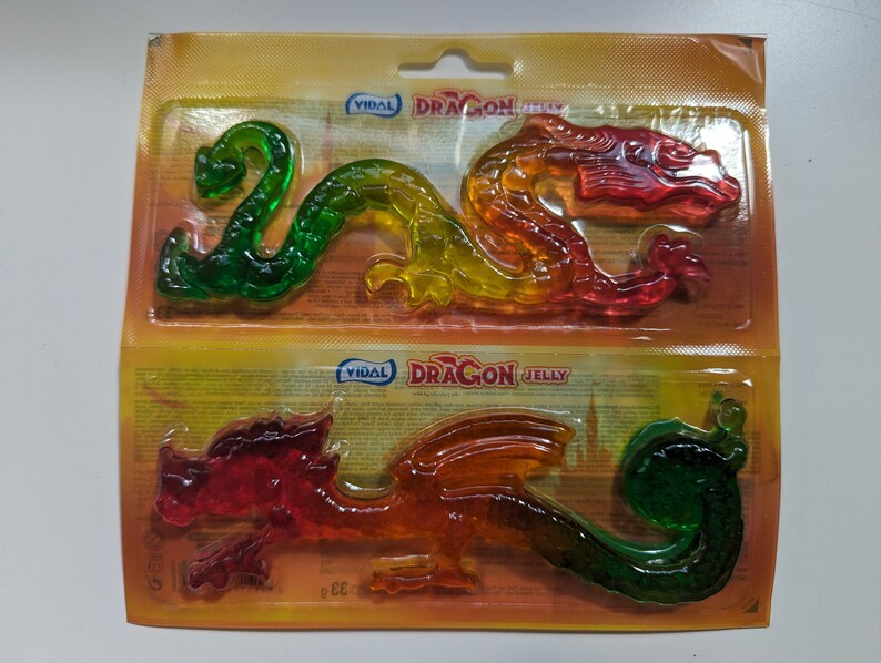 Dragon Jelly Candy. Paper Dragon Puppet Add on Gift - Etsy