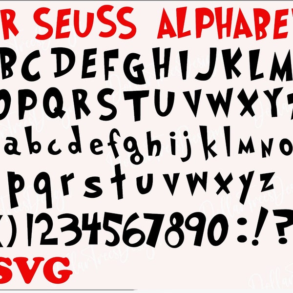 Seuss Font - Etsy Canada