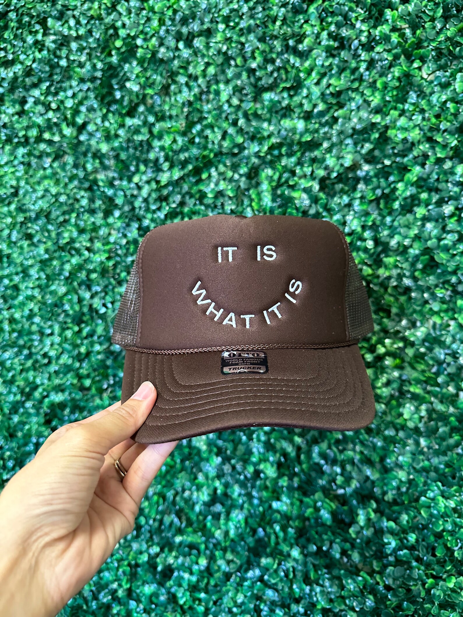It is What It is Embroidered Trucker Hat - Etsy