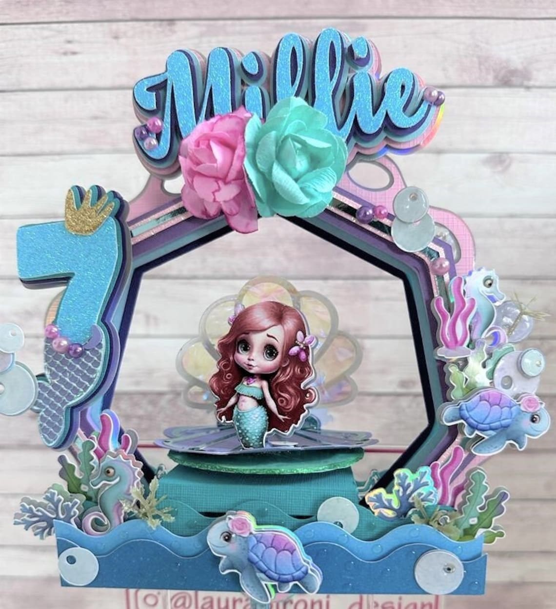 Topper Cake 3d With Movement - Lights, Decoration, Party, Birthday,cake ...