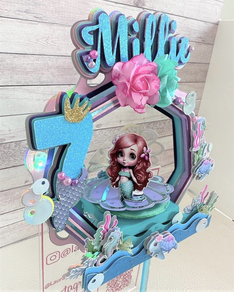 Topper Cake 3d With Movement - Lights, Decoration, Party, Birthday,cake ...