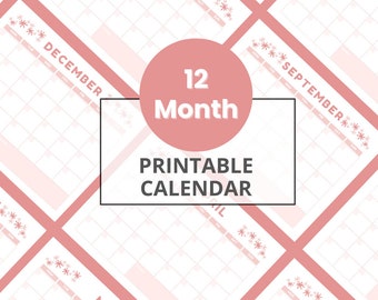 PRINTABLE CALENDAR - Etsy