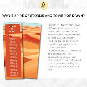 Throne of Glass Tandem Read Bookmark Tower of Dawn and Empire of Storms Sarah J Maas PDF File ...