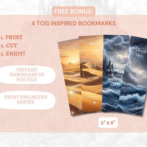 Throne of Glass Tandem Read Bookmark Tower of Dawn and Empire of Storms ...