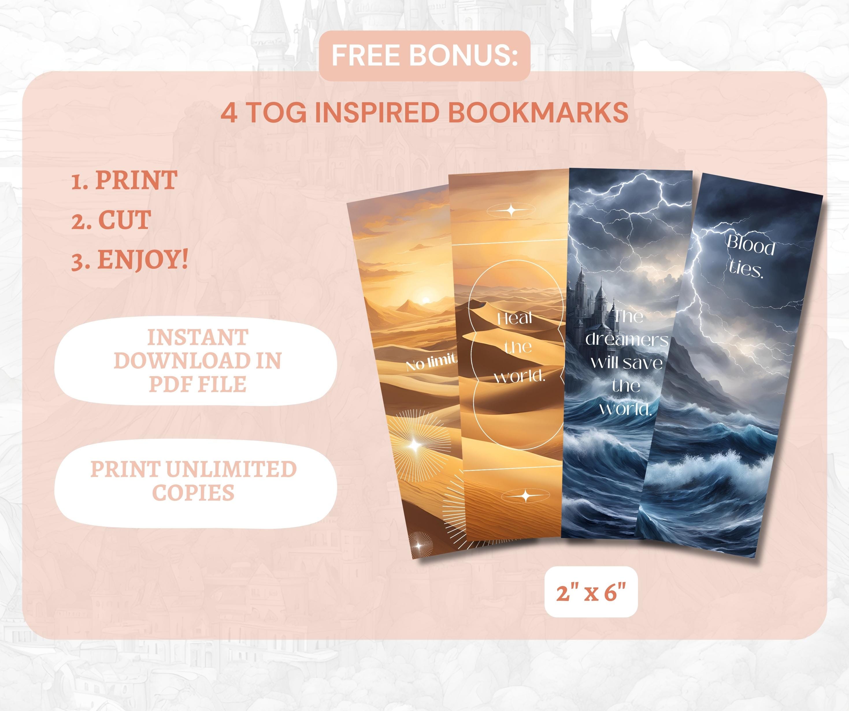 Throne of Glass Tandem Read Bookmark Tower of Dawn and Empire of Storms ...