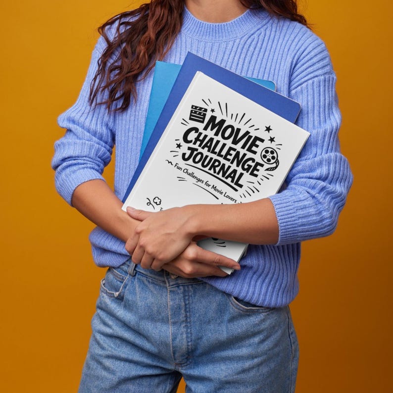 Movie Challenge Journal | 100 Films, Bingo Tracker (PDF Printable) - Etsy