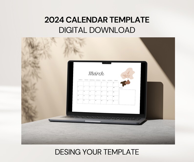 2024 Year Calendar Canva Template Editable and Printable 2024 Wall ...