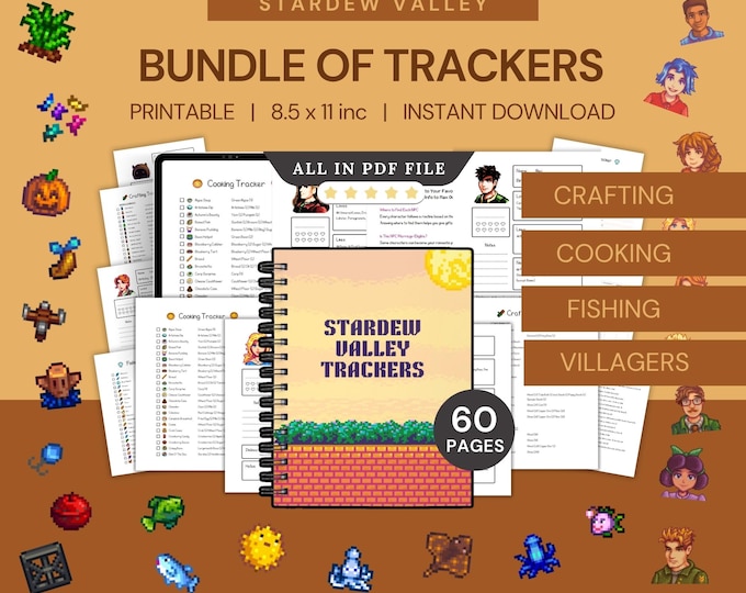 Stardew Valley Cooking Tracker Printable (PDF Download) - Etsy Canada