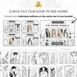 ACOTAR Coloring Book Dive Into the Magical World of Sarah J Maas SJM ...