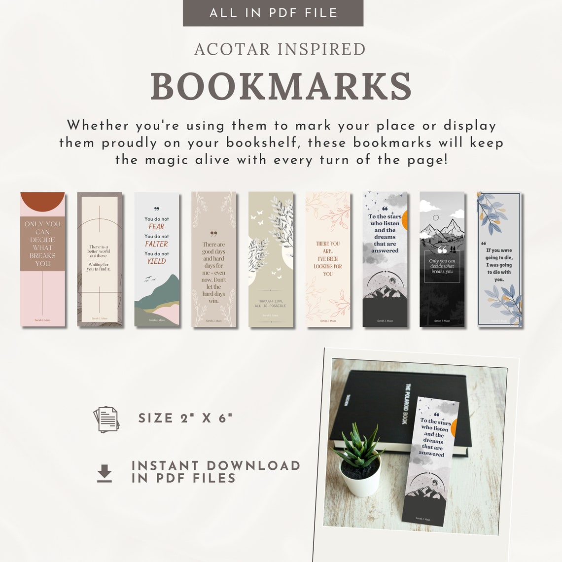 ACOTAR Inspired Printable Bundle: Coloring Pages, Bookmarks, Planner - Etsy