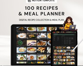 Recipe Book Notion Template for Cooking, Meal Prep - Etsy UK