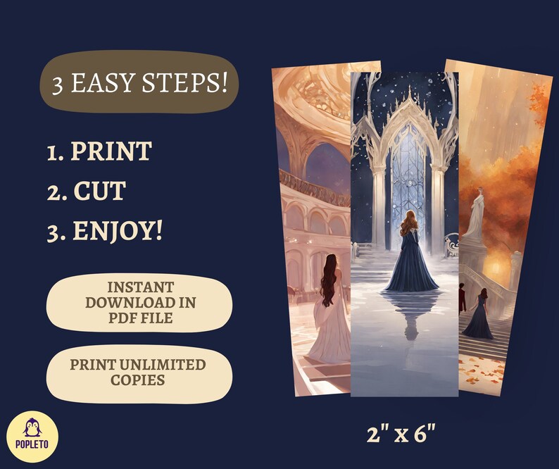 Prythian Inspired Bookmarks: Acotar Velaris Print (PDF) - Etsy