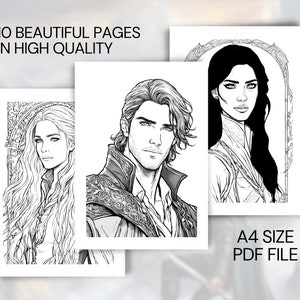 Throne of Glass Coloring Pages: SJM Fan Art (PDF Download) - Etsy