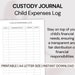 Printable Child Custody Journal: Co-parenting Planner (A4, Digital ...