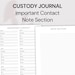 Printable Child Custody Journal: Co-parenting Planner (A4, Digital ...