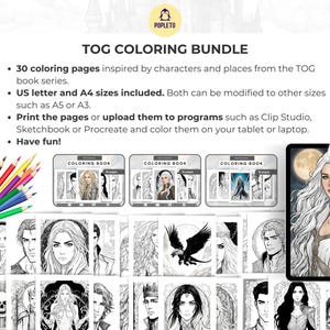 Throne of Glass Coloring Pages: SJM Fan Art (PDF Download) - Etsy